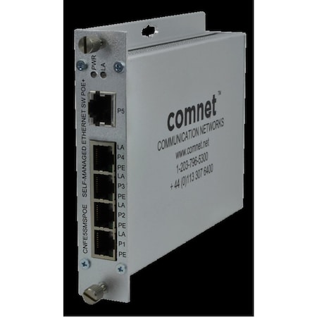 Comnet Communication Networks 5 PORT 10/100TX MANAGED SWITCH, ETHERNET, RJ45, PSU INCLUDED ...